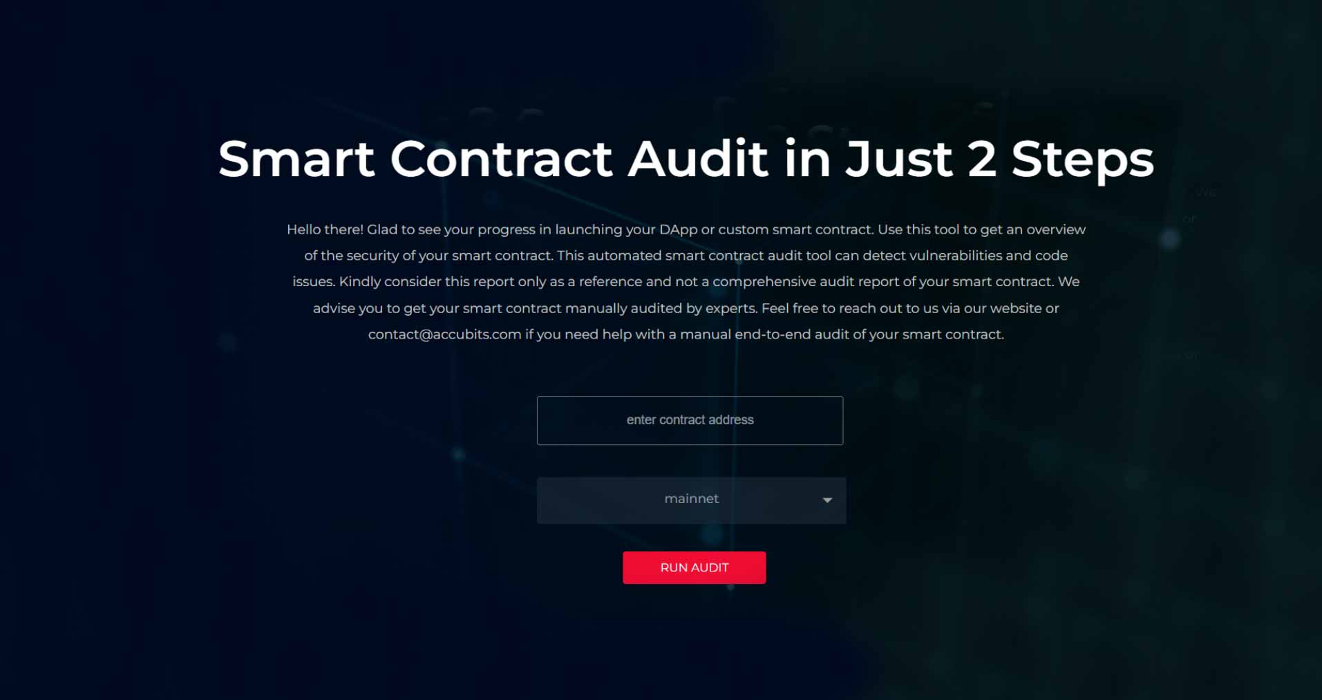 Free Smart Contract Audit Tool | Smart Contract Audit Services